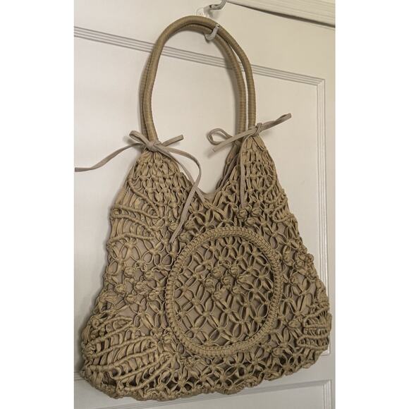 David & Scotti | Bags | David Scotti Italian Designer Coated Macrame ...